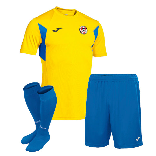 Sunderland West End FC - Joma Winner III Away Kit - Yellow/Royal ...